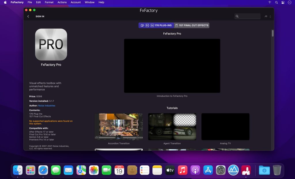Free Sharing FxFactory V8.0 On MacOS